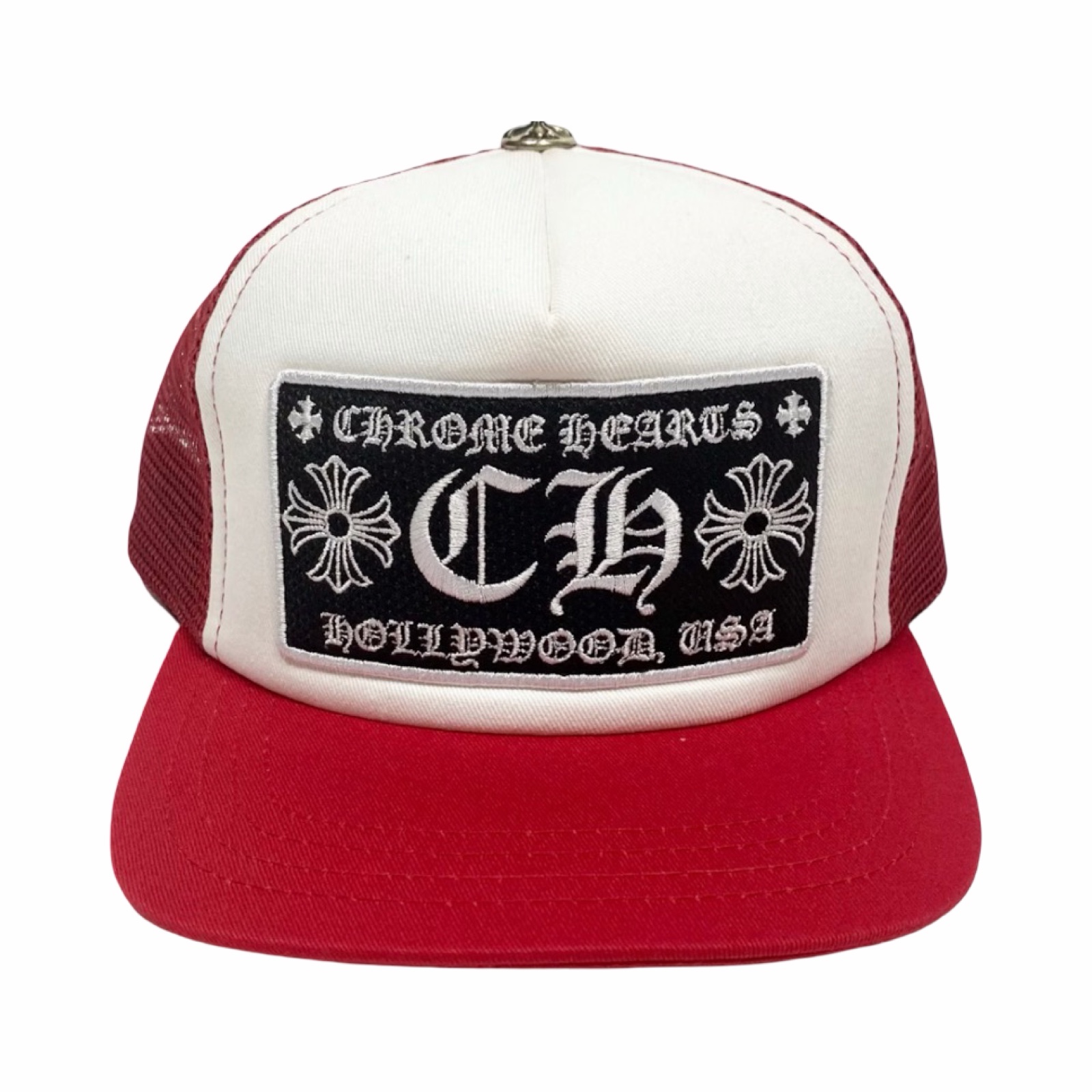 Chrome Hearts CH Hollywood Trucker Red/White – Luxemia