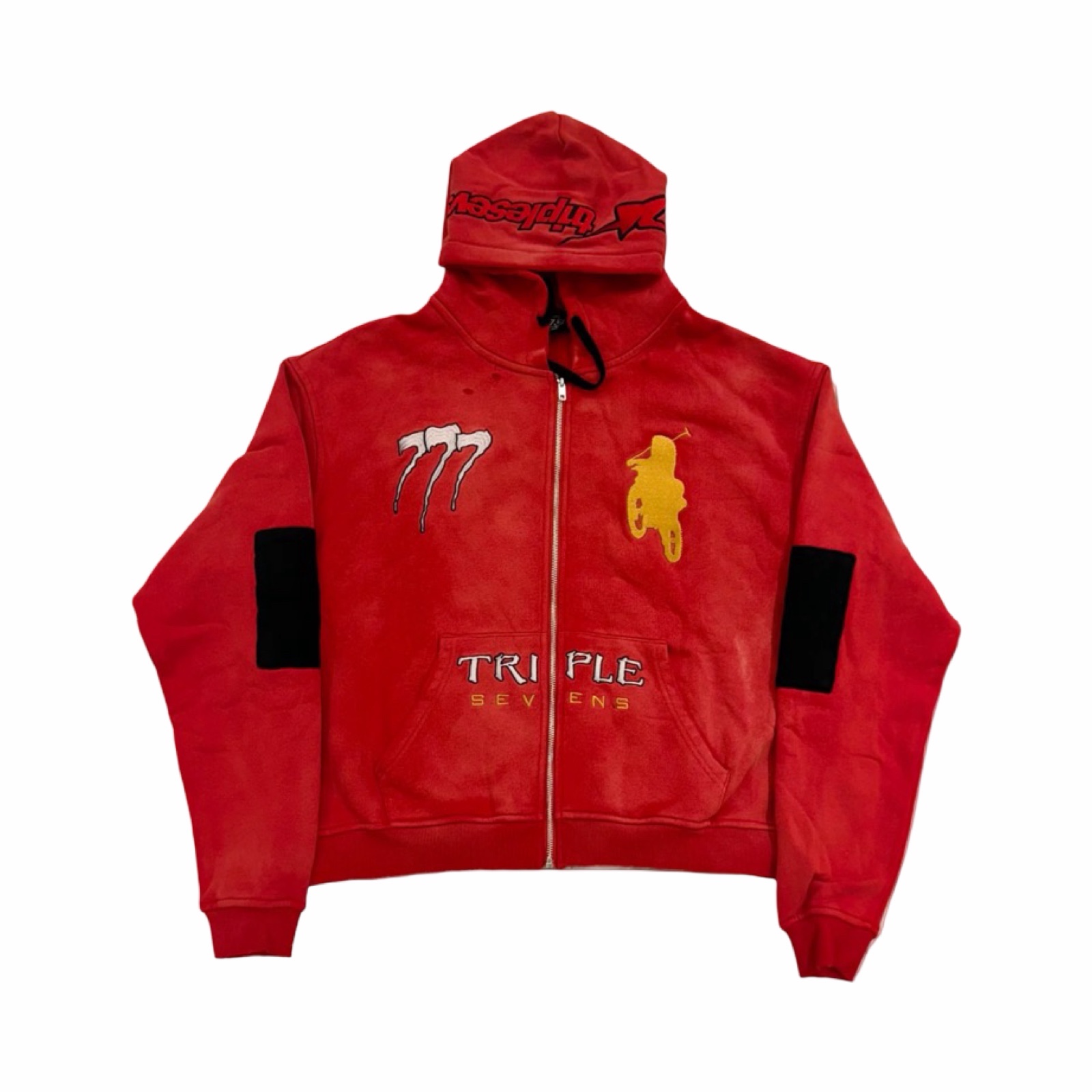 Triple Sevens Moto Complex Hoodie Red – Luxemia