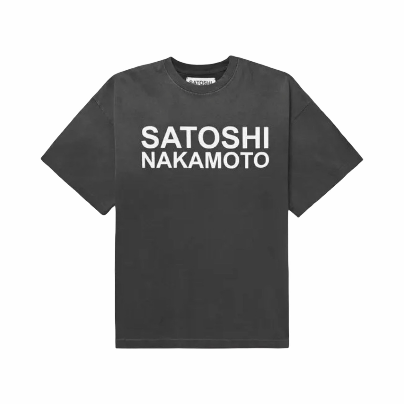 Satoshi Nakamoto Stencil Logo Tee – Luxemia