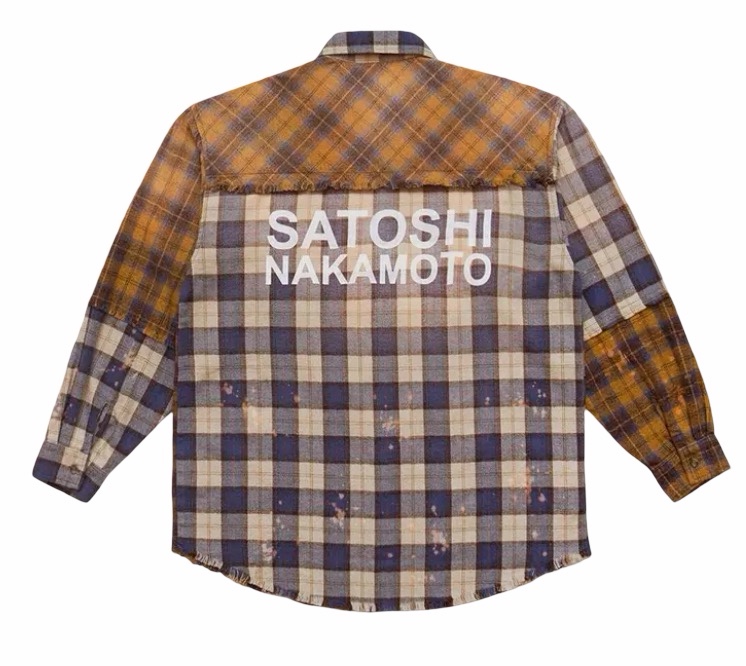Satoshi Nakamoto Logo Patchwork Flannel – Luxemia
