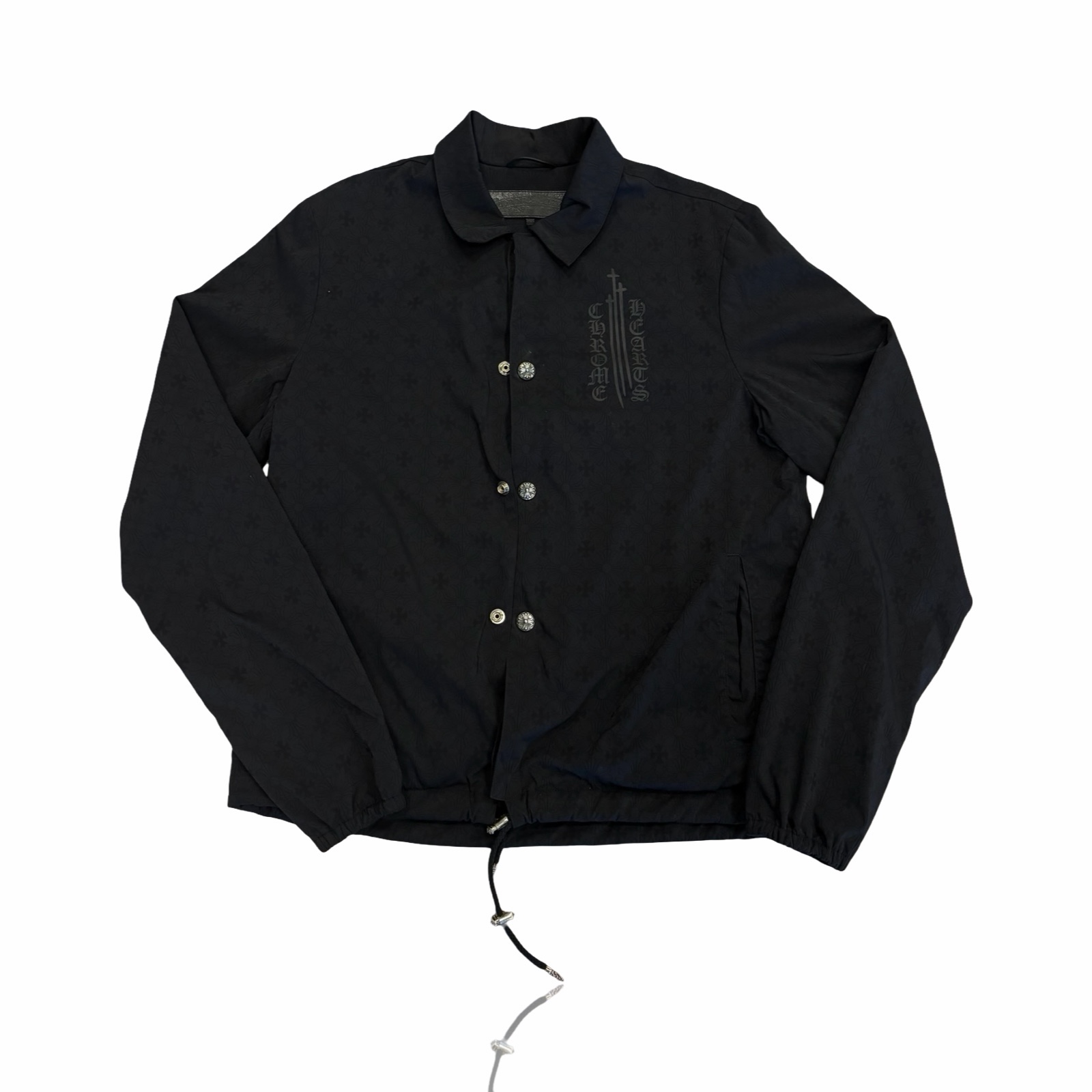 Chrome Hearts Sublimated Eye Chart Logo Windbreaker Jacket Black – Luxemia